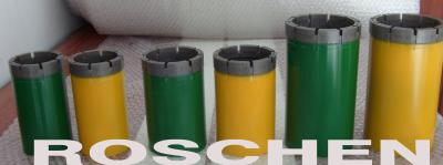 China ROSCHEN Metric Geological Core Drill Bits T2-76 & T2-86 - Diamond Impregnated for Hard Granite with 9mm-16mm Crown Height for sale