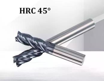 China HRC 45 Solid Tungsten Carbide End Mill 4mm 6mm 8mm Milling Cutter for Steel for sale