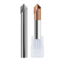 China HRC 55 3 Flute 60 90 120 Degree Chamfering End Mill Tungsten Steel AlTiN Coated 4-16mm for sale