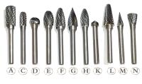 China Solid Carbide Burr Tungsten Carbide Rotary Burrs 6mm Shank Wear Resistant for Metal Grinding for sale