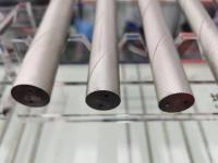 China Cemented Carbide Round Bar Blank Solid Tungsten Carbide Rod 30 Degree Helix Hole 330mm Length for sale