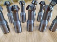 China Customized CNC Solid Carbide End Mills 4-10 Flutes TiSiN Coated for Steel Cast Iron Finishing for sale