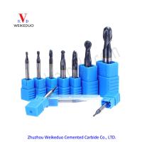 China Solid carbide ball nose end mill 2/3/4/6 flutes, Coating (Optional) R0.15-10MM complete for sale