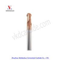 China Solid carbide ball nose end mill 2/3/4/6 flutes, Coating (Optional) R0.15-10MM complete for sale