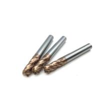 China Solid Carbide Flat End Mill 1mm-20mm 2-4 Flute for Steel Milling High Hardness 92.6 HRA for sale