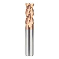 China Solid Carbide Flat End Mill 1mm-20mm 2-4 Flute for Steel Milling High Hardness 92.6 HRA for sale