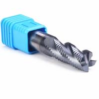 China High Precision Carbide Roughing End Mills / Wave Edge Cutters With 1-4 Flutes for sale