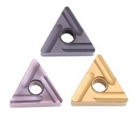 China Triangle Carbide Cutting Inserts High Efficiency Tungsten Carbide for Steel Roughing 10mm for sale