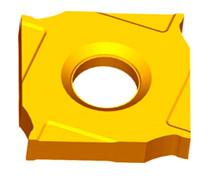 China XSEQ1202,Yellow Square Carbide Inserts , HRC40-60 Carbide Insert Milling Cutters for sale