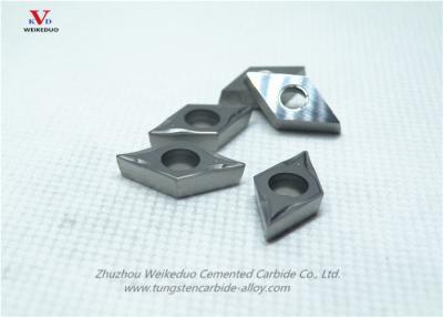 China DCMT11T304-FA Tungsten Carbide Inserts CVD TiAlN Coating Abrasion Resistance 4.76mm Thickness for sale