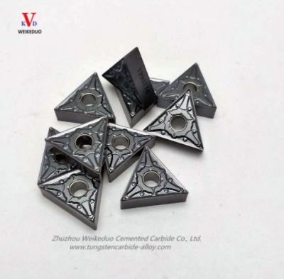China TNMG160408-HQ Wear Resistant Tungsten Carbide Inserts Triangle Cemented Carbide 100% Virgin Raw Material for sale