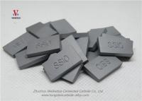 China Tungsten Carbide Brazed Tips for Stone Cutting 20x12x3.2mm Wear Resistant for sale