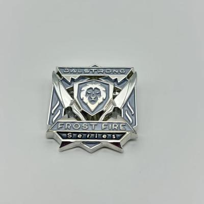 China Frost fire Series Knife Company Lapel Pin Promo Silver Tone Soft Enamel pin for sale