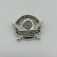 China Scorpion Series Knife Company Lapel Pin Promo Silver Tone Enamel pin for sale