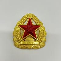 China The metal cap badges metal pins army laple pin custom for sale