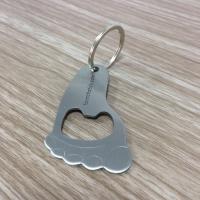 China Stainless steel keychain keyring custom foot shape bottle opener keyring for souvenir gifts for sale