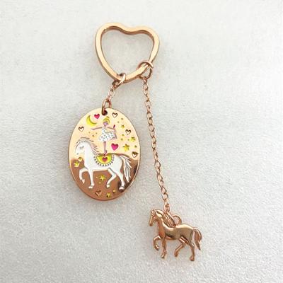 China Horse Year keychain,Custom horse shape metal keyings for sale for sale