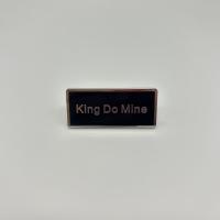 China King Do Mine Metal Enamel Name Tag, Custom Personalized Lapel Pin, Office Staff Badge Accessory for sale
