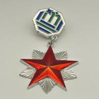 China Soviet Red Star Order Enamel Pin, Russian Medal Badge, Communist Collectible for sale