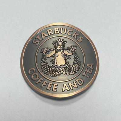 China Starbucks Siren Vintage Metal badge, Retro 