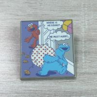 China Vintage Style Sesame Street Elmo & Cookie Monster Enamel Pin, Cartoon Comic Strip Lapel Pin for Fans for sale
