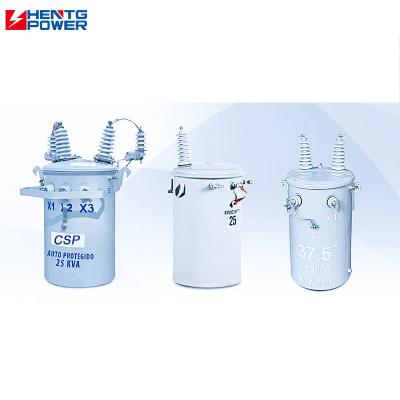 China Step Up Down Pole Mounted Transformer Outdoor Oil Immersed 25KVA 37.5KVA 75KVA for sale