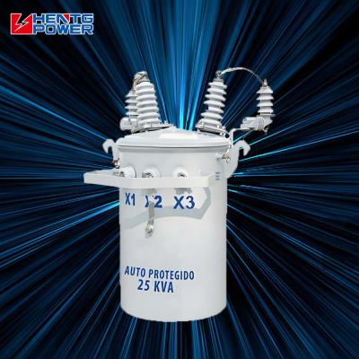 China 15kVA to 100kVA Single Phase Pole Mounted Power Transformer 33kV for sale