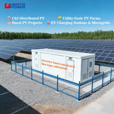 China Three Phase Box Type Substation with 400V-690V Output Voltage and 20kV Rated Voltage for Power Distribution for sale