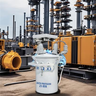 China 15kVA 25kVA Single Phase Pole Mounted Transformer with Reduced Line Losses Improved Power Supply Efficiency and Efficient Energy-Saving Design for sale