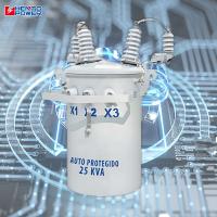 China Fire-resistant Materials  80KVA 100KVA Single Phase Outdoor 23KV to 220V Pole Mounted Transformer for Renewable Energy Integration OEM for sale