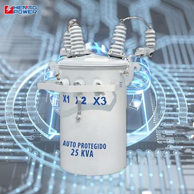 China Fire-resistant Materials  80KVA 100KVA Single Phase Outdoor 23KV to 220V Pole Mounted Transformer for Renewable Energy Integration OEM for sale