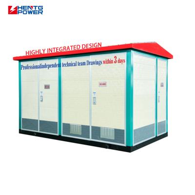 China RMU Equipped Compact Substation 315 to 500kVA 11kV 400V for High End Residential Distribution Networks for sale