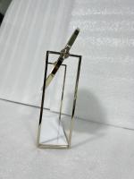 China Custom Makeup Mirror with Polished Metal Frame and 360° Rotatable Cosmetic Mirror for Retail Counter Display for sale