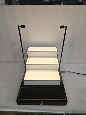 China High gloss Acrylic POS Display bases featuring custom artwork pattern printing and logo engraving to perfectly match your visual identity for sale