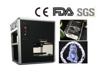 China 4000Hz 3D Glass Crystal Laser Engraving Machine with 532nm Green Laser and 300×200×100mm Work Area for sale