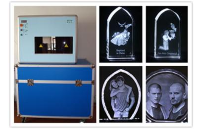 China STNDP-801AB3 3D Glass Engraving Machine 300x200x100mm Area 800W Power for Wedding Photography for sale