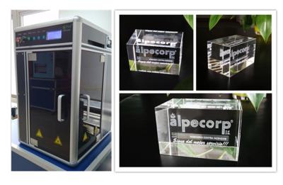 China STNDP-801AB1 3W Kiosk Laser Engraving Machine for 3D Crystal Gifts - 120×200×100mm Engraving Area, 800W Power for sale