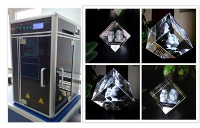 China STNDP-801AB1 3D Laser Engraving Machine with 120×200×100mm Work Area and 800W Power Consumption for sale