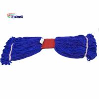 China 500oz Wet Cleaning Mop Large Size Blue Loop End Floor Cleaning Microfiber Wet Pad for sale