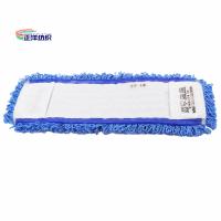 China Microfiber Dust Cleaning Mop 16x48cm Small Size Blue Loop End Floor Cleaning Mop Head for sale