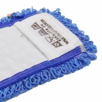 China Microfiber Dust Cleaning Mop 16x48cm Small Size Blue Loop End Floor Cleaning Mop Head for sale