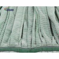 China 18oz Wet Mop Refill Pads Large Size Green Loop End Tube Mop Head for sale