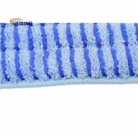 China 18 Inch Microfiber Dry Mop Blue PP Scrubbing Fiber High Performance Mop Head for sale