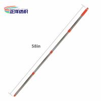 China Stainless Steel Cleaning Mop Handle Four Section 150cm Screw On Mop Handle for sale