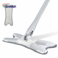 China 120cm Cleaning Mop Handle New Butterfly Shape Hand Wash Free Stainless Steel Mop for sale