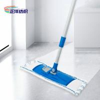China Iron Cleaning Mop Handle 16x48cm Blue White 150cm 600gsm Steam Pocket Mop for sale