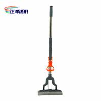 China 126cm Telescopic Stainless Steel Mop PVA Sponge Squeeze Dry Flat Mop for sale
