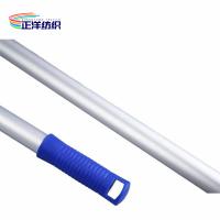 China 25mm Aluminum Mop Stick 178cm Length Silver Collapsible Mop Handle for sale