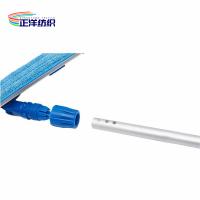 China 25mm Aluminum Mop Stick 178cm Length Silver Collapsible Mop Handle for sale