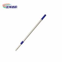 China 25mm Aluminum Mop Stick 178cm Length Silver Collapsible Mop Handle for sale